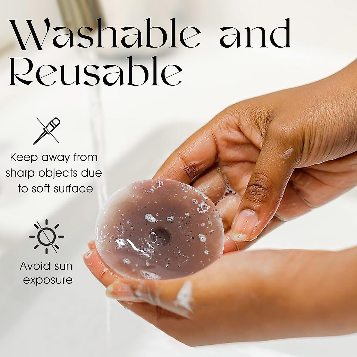 Vollence Adhesive Silicone Nipples Reusable Attachable Nipple for Breast Forms