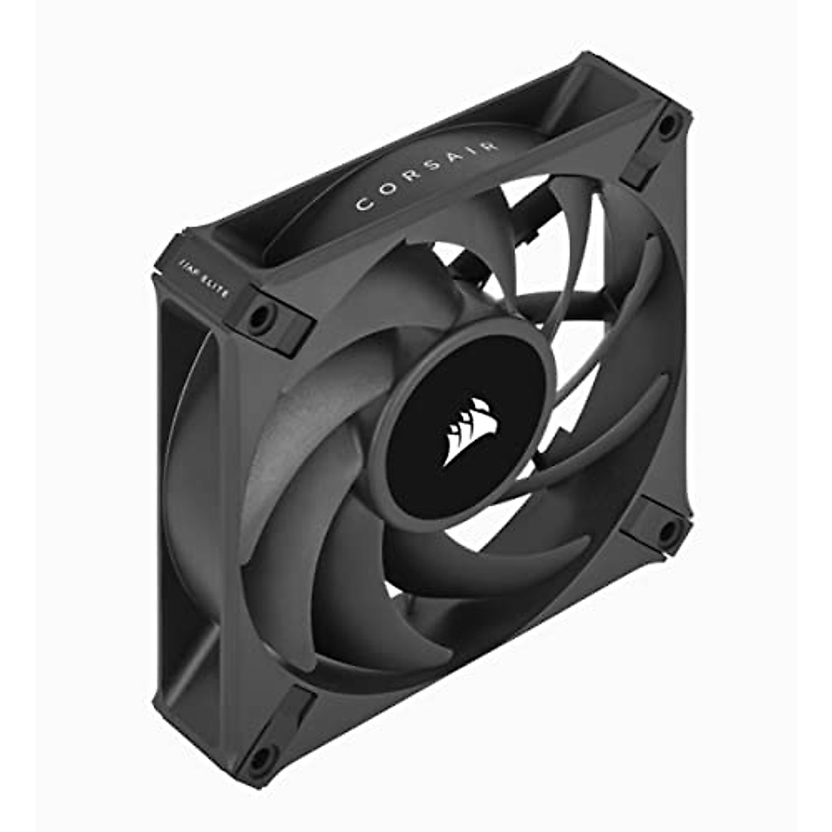 Corsair AF120 Elite, High-Performance 120mm PWM Fluid Dynamic Bearing Fan with AirGuide Technology (Low-Noise, Zero RPM Mode Support) Single Pack - Black
