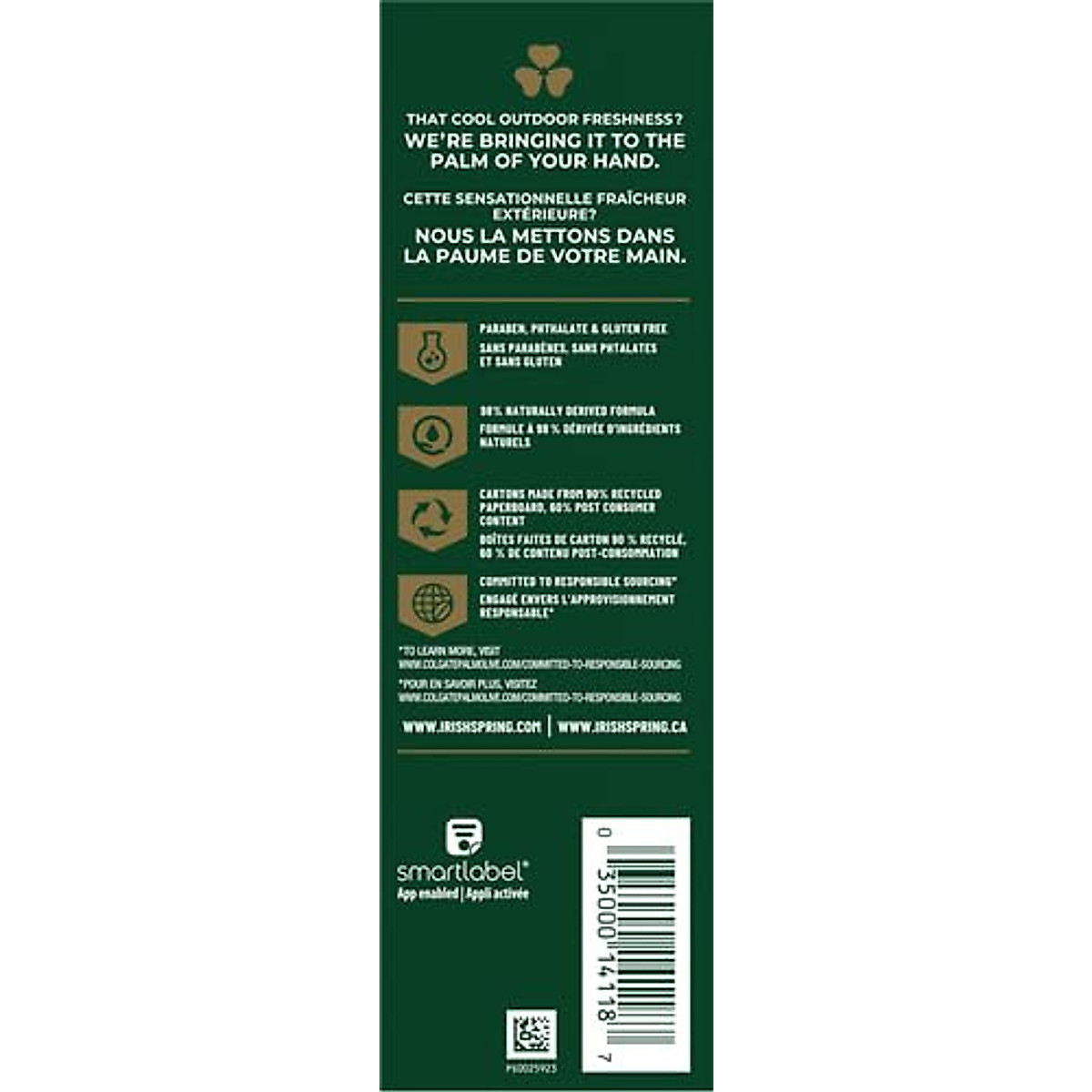 Irish Spring Aloe Bar Soap, (00035000141705), 3.7 Ounce (Pack of 8)