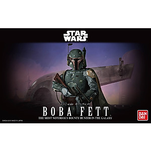Bandai Hobby Star Wars 1/12 Plastic Model Boba Fett "Star Wars" , White