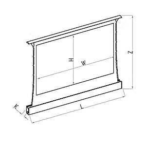 LIRUXUN 4K 16:9 Electric Motorized Floor Rising Projector Projection Screen Black Crystal ALR Screen for Long Throw Projector (Size : 106 inch)