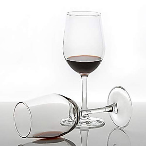 UMI UMIZILI 12 Ounce - Set of 6, All-Purpose Classic Durable Red/White Wine Glasses