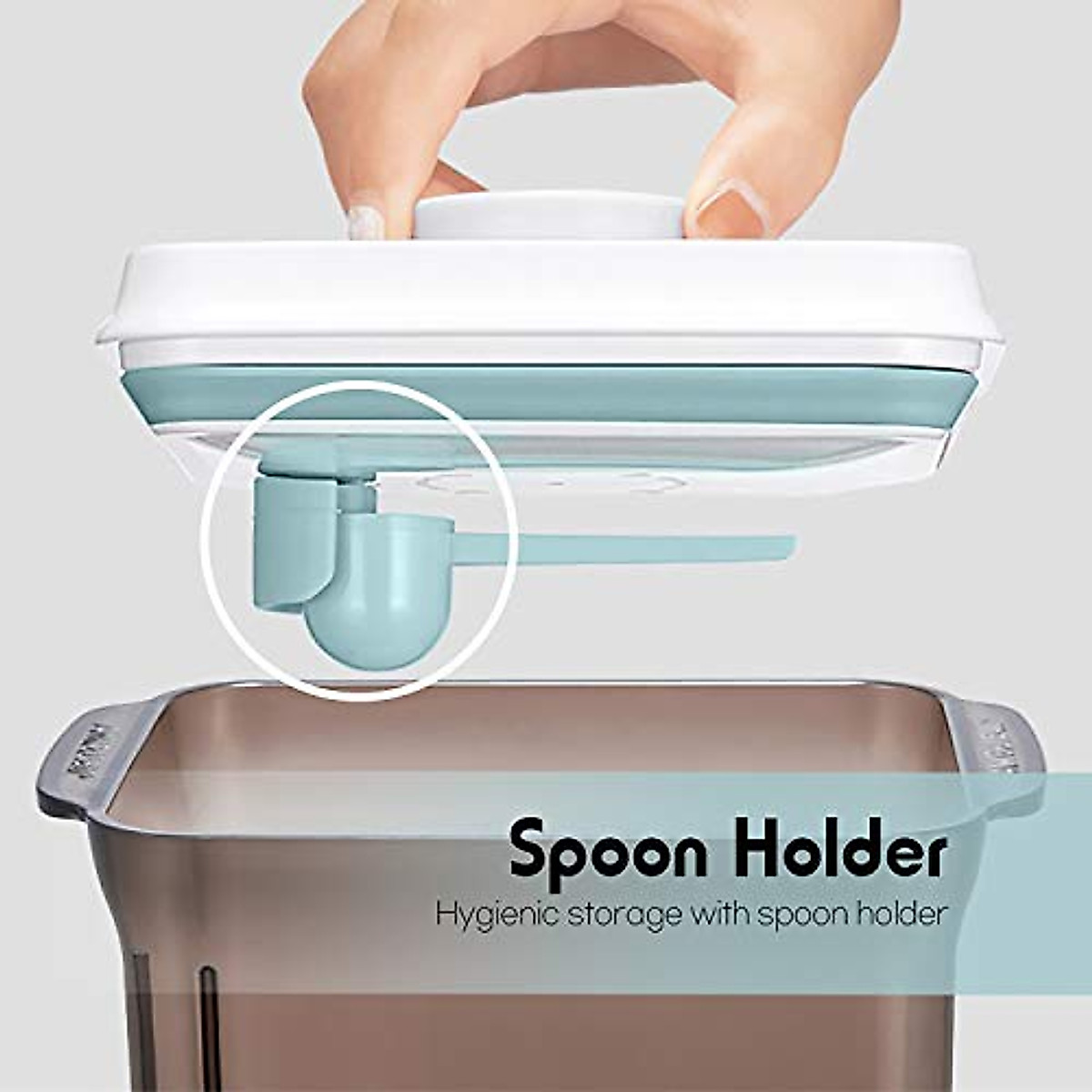 Milky Bottle Milk Powder Formula Dispenser Container with Scraper Airtight 600g 1700ml