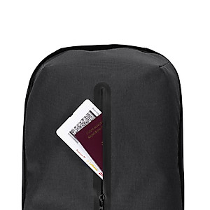 ODA Hop - Slim Backpack for Everyday Carry - Compact Laptop Bag Daybag for 13" and 15" (Black)