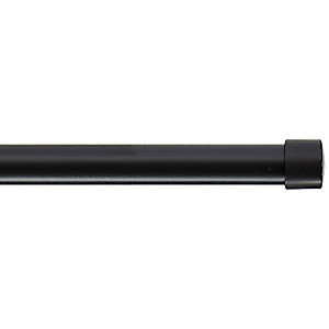 Amazon Basics 1" Curtain Rod 36 - 72", Black