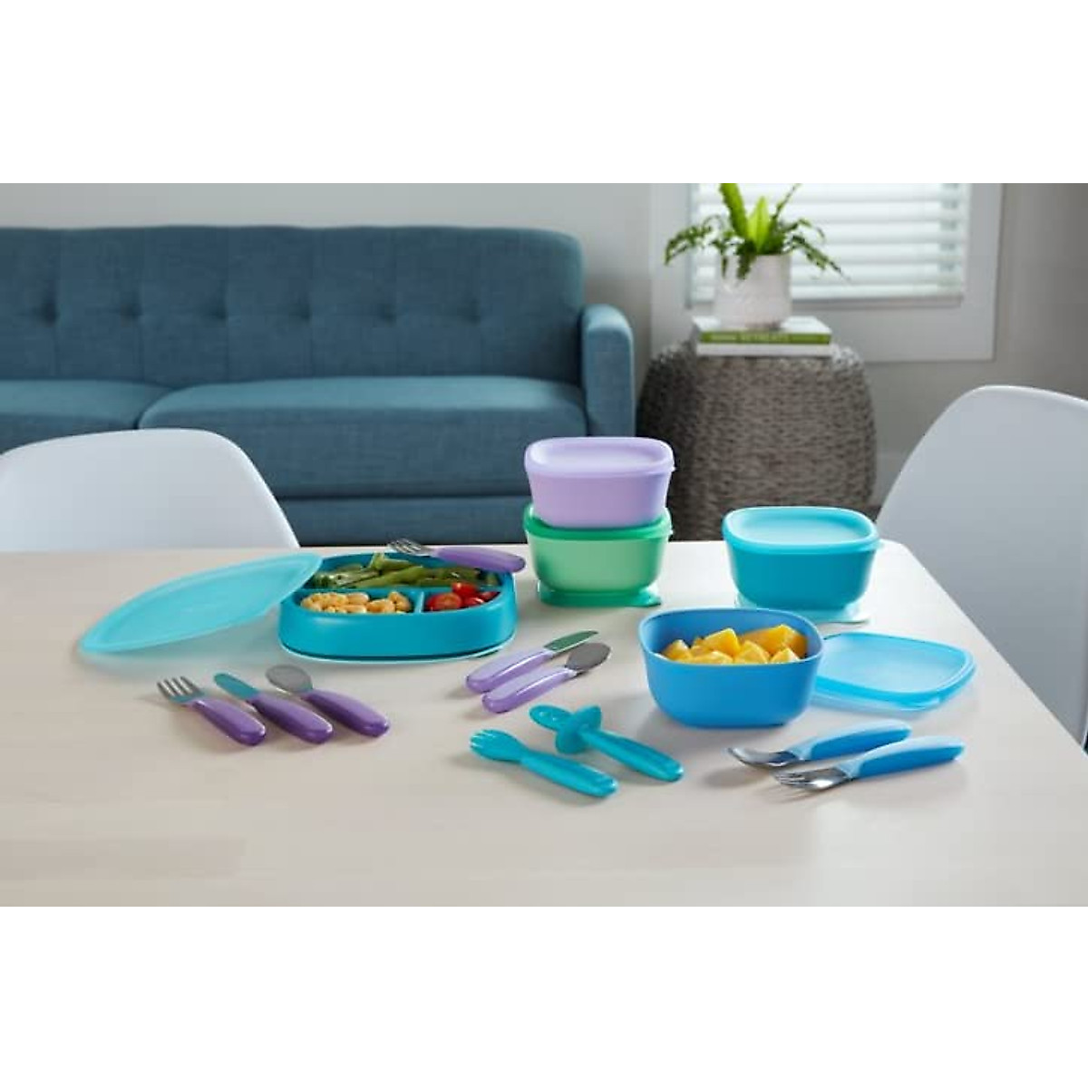 Gerber Nuk Stainless Steel Tip Kiddy Cutlery Set,(Purple)