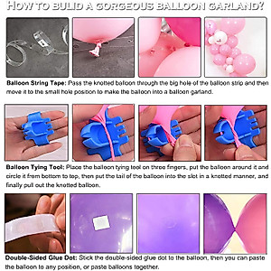 Rose Gold Balloon Garland Arch Kit, 150 Pieces Rose Gold Pink White and Gold Confetti Latex Balloons for Baby Shower Wedding Birthday Graduation Anniversary Bachelorette Party Background Decorations