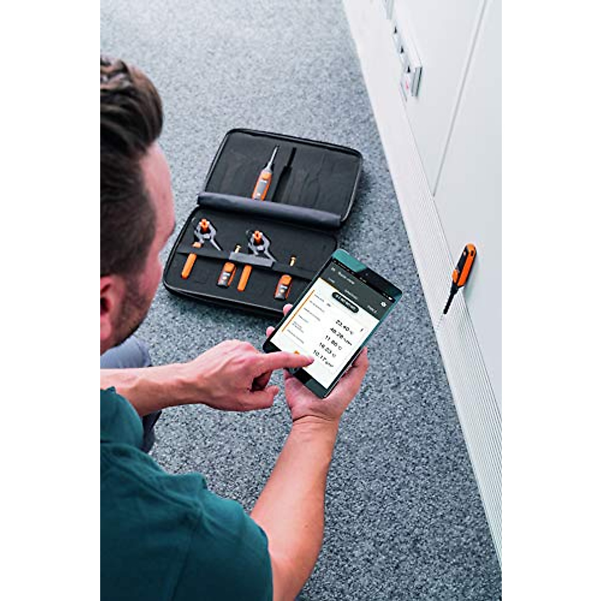 testo Smart Probe Kit I HVAC/R Test and Load Set for air Conditioning, Refrigeration and Heating System I Includes testo 115i, 549i and 605i – with Bluetooth