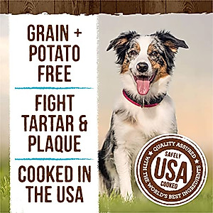 Merrick Fresh Kisses Dog Dental Treats With Mint Breath Strips, Dog Treats for Medium Breeds 25-50 Lbs - 1.88 lb Box with 30 Brushes