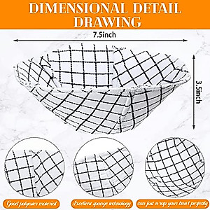 Microwave Bowl Holders Set of 5, Microwave Safe Hot Bowl Holder Multipurpose Heat Resistant Fruit Geometric Pattern Bowl Pot Holder Polyester Sponge Bowl Pads Plate Dish Pads for Soup Bowl (Geometric)