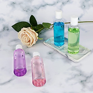 TSA Approved Travel Bottles Set for Toiletries Squeeze Size Container Kit Portable Leak Proof Refillable Cosmetic Airplane Essential Shampoo Hair Conditioner Body Lotion Bath Shower Gel