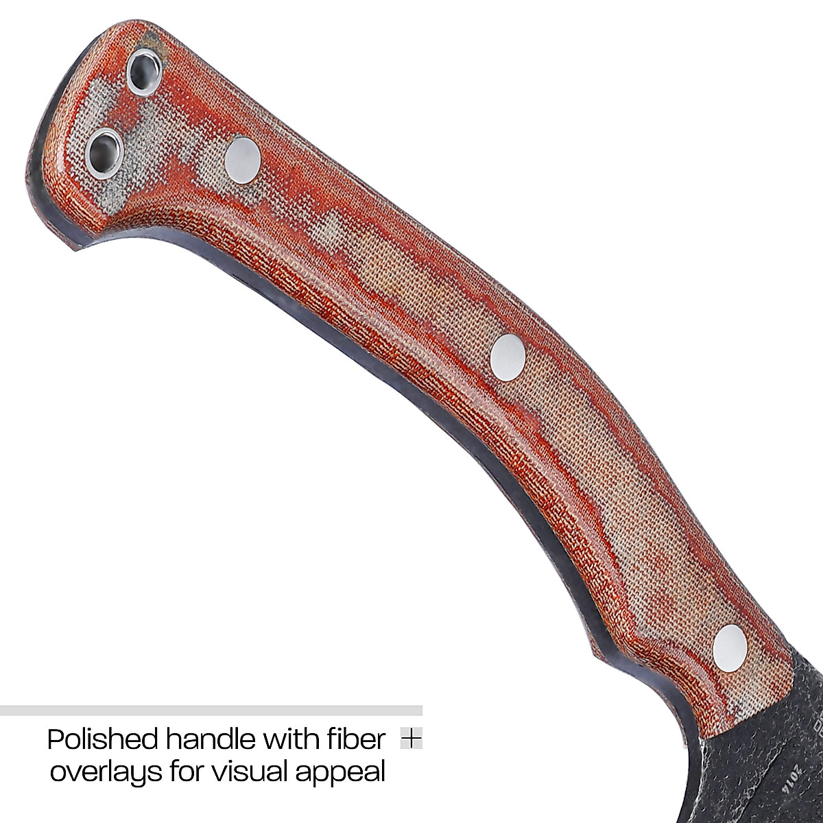 CRKT Razel Nax Fixed Blade Knife: Outdoor Razel Knife-Axe, 1075 Carbon Steel, Full Tang, Resin Infused Fiber Handle w/Kydex Sheath 2014