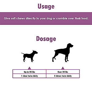 TranQuil-Chews for Dogs - Contains Chamomile, L-Tryptophan, and Melatonin - Relieves Stress and Tension - Ease Travel and Separation Anxiety - 180 Soft Chews