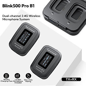 Wireless Handheld Microphone Holder, Saramonic Blink500 PRO HM Mic Stand for Blink500 PRO B1/B2/B3/B4/B5/B6 Transmitter Interview, Report Film, Stage, Speaker, Amplifier, Mixer, iPhone, Camera, Laptop