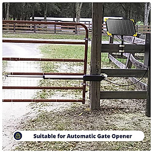 Voltset 10 Watt Solar Panel Kit Powered Charger, 12V Waterproof Solar Battery Trickle Charger & Maintainer with Tubular Bracket + Installation Tool for Automatic Gate Opener, Electrical Fence