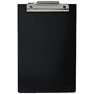 Saunders Metal Clipboard with Storage, Legal Size Heavy Duty Contractor Grade Clipboard, Recycled Aluminum Dual Storage Form Holder with High Capacity Clip, Assembled in USA, Black Cruiser-Mate