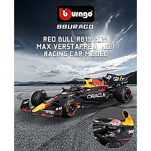 JODIYAAH Bburago 1:43 2023 F1 Red Bull RB19 1# Max Verstappen Ferrari Mercedes Formula Racing Alloy Car Diecast Model (RB19 1#)