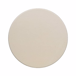 GasSaf 10" Round Pizza Stone for Oven and Grill, Small Baking Stone Safe and Duraable Cordierite Stone, Cooking Stone for Baking Crisp Crust Pizza, Bread