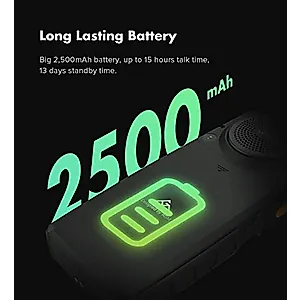 AGM M7 Rugged Phone, IP68 Waterproof Outdoor Phone, 2500mAh Battery Unlocked 4G Cell Phone for Seniors Dual SIM Biggest Speaker 2.4" Touch Screen 1GB+8GB Facebook/Skype/TikTok-Black