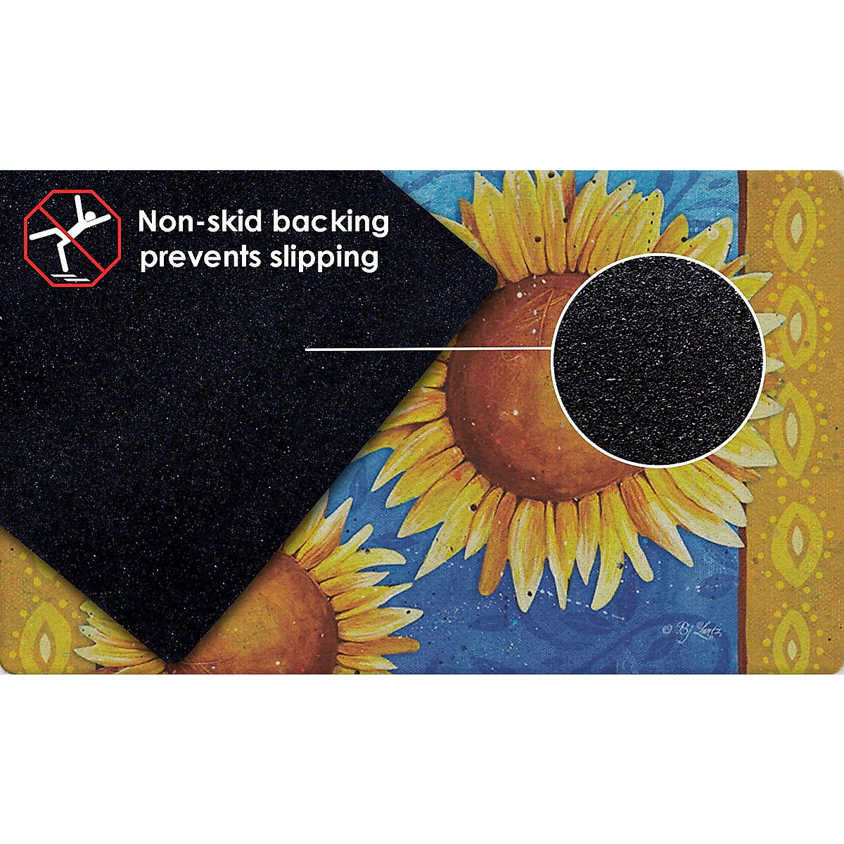 Toland Home Garden 800017 Sweet Sunflowers Summer Door Mat 18x30 Inch Flower Outdoor Doormat for Entryway Indoor Entrance