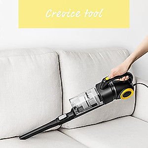 COMFEE' 20S 3 in 1 Lightweight Stick Vacuum Cleaner, Powerful Suction Corded Handheld Vac for Pet Hair, Black