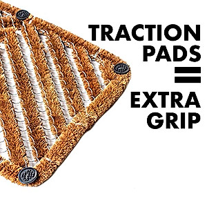 FOOTMATTERS Ninamar Natural Coir Herringbone Door Mat - 24 x 16 inch