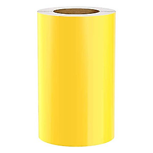 Premium Vinyl Label Tape for DuraLabel 9000 / Kodiak, LabelTac 9, VnM 8, SafetyPro 9G and Viscom ProMax 9, Yellow, 9" x 150'