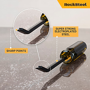 Upholstery Staple Remover | Tack Lifter Tool With Double Pronged Head For Pulling Nails, Staples, and Tacks.