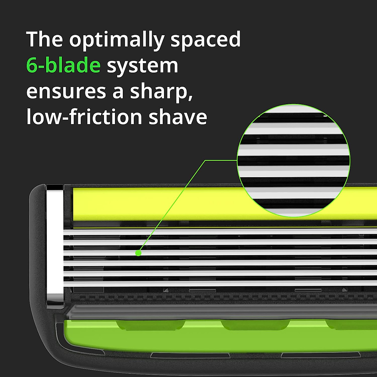 Dorco Pace 6 Pro 3D Motion Razor System - 1 Handle + 9 Cartridge Set