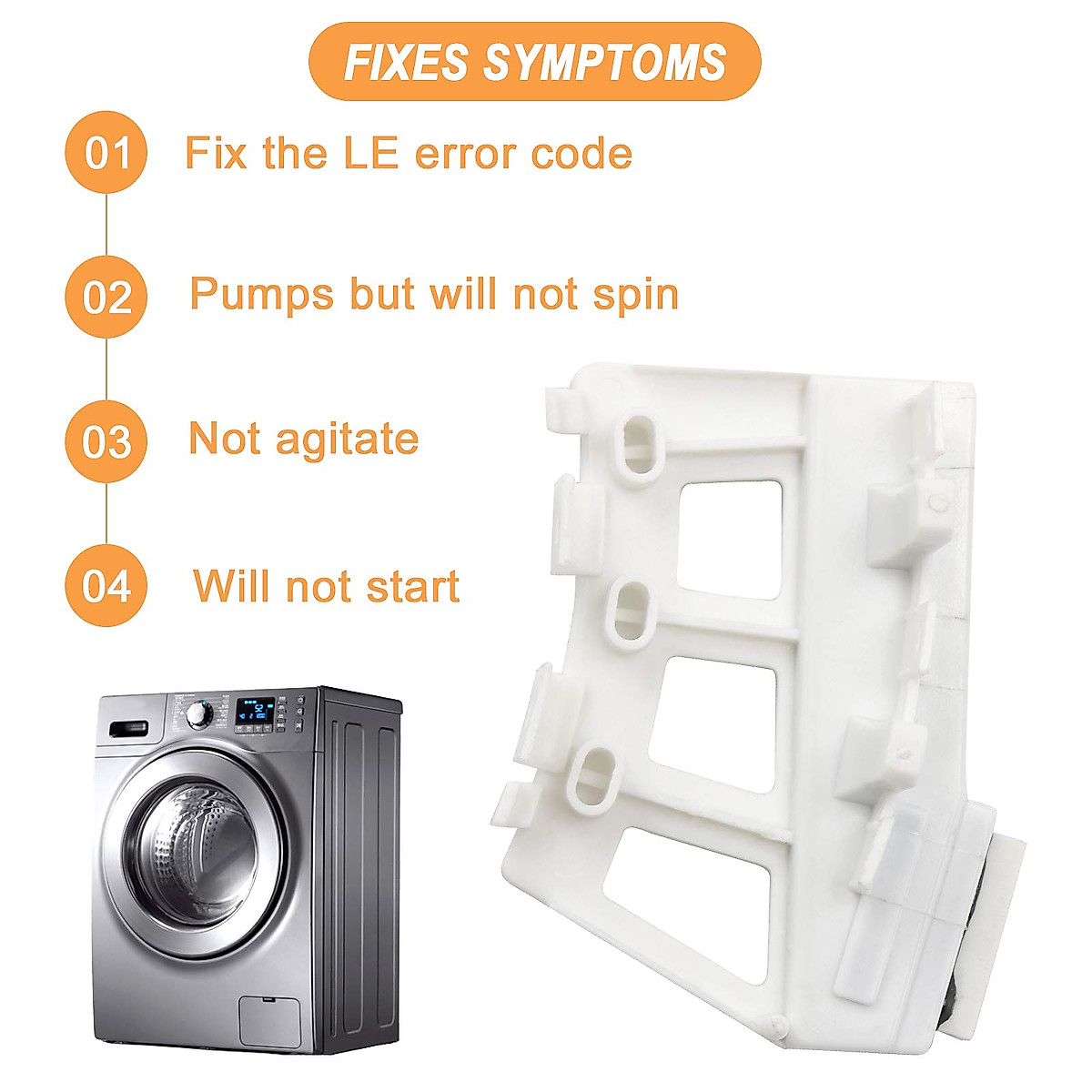 6501KW2002A Washer Rotor Position Sensor Assembly for L-G Hall Sensor Replaces PS3529186 AP4440680 by TOMOON