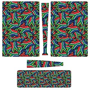 South African Flag Compatible with PS5 Console and Controller Sticker Skin, Durable, Scratch-Resistant, and Bubble-Free (Digital Version)