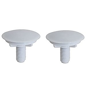 2 Pack Kitchen Sink Hole Cover Stainless Steel Faucet Hole Cover Kitchen Sink Tap Hole Plate Stopper Cover Blanking Metal Plug(White)