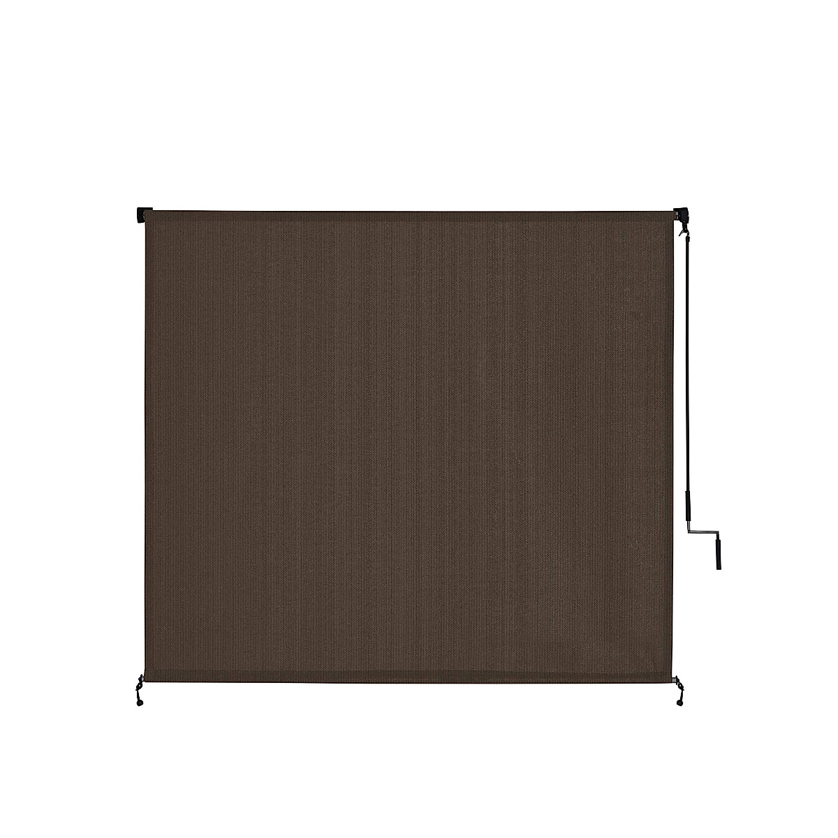 VICLLAX Outdoor Roller Shade, Patio Cordless Blinds Roll Up Shade (8' W X 8' L), Mocha