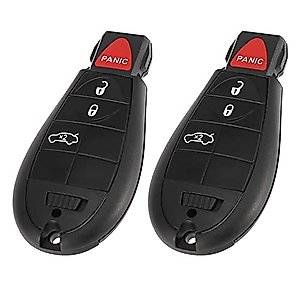 X AUTOHAUX 2pcs Replacement Keyless Remote Car Key Fob 433Mhz 4 Button for Dodge Dart 13-16 M3N32297100 56046771AA 56046771 AA 56046767AA 56046767 AA