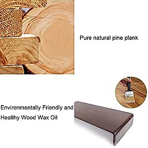 TsoLay Solid Wood Monitor Stand Riser, Practical Laptop Stand Desk, Computer Laptop Riser Shelf for Printer Pc Home and Office Use Save Space