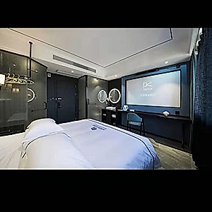 MUMUJJ Hotel Projector, 4K Indoor/Outdoor Movie Projector Support 200'' Screen Dsiplay, Home Theater Video Projector