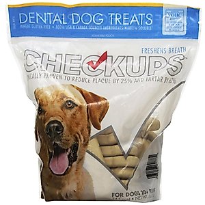Checkups- Dental Dog Treats, 24ct 48 oz. for Dogs (Pack of 2),Checkups-j5
