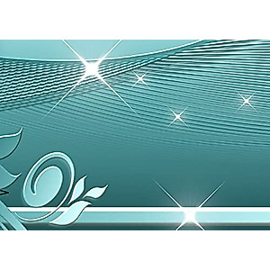 poetart Wall Decor for Bedroom, Wall Decor Living Room, Teal Flower Picture Canvas Print Wall Art Bedroom