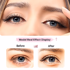SONAFEEL Short Eye Lashes for Glasses 12mm 14Pairs a Little Cat Eye Effect False Eyelashes Natural Look Handmade Reusable 3d Mink Lashes Pack