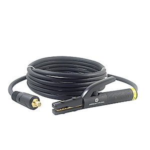 500 Amp Welding Electrode Holder Lead Assembly - Dinse 70-95 Connector - 2/0 AWG Cable (15 FEET)