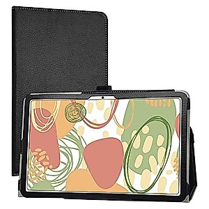 LiuShan Compatible with Huawei MatePad 10.4 case,Huawei Honor V6 case,PU Leather Slim Folding Stand Cover for Huawei MatePad 10.4" BAH3-AL00 BAH3-W09 / Honor V6 Tablet,Black