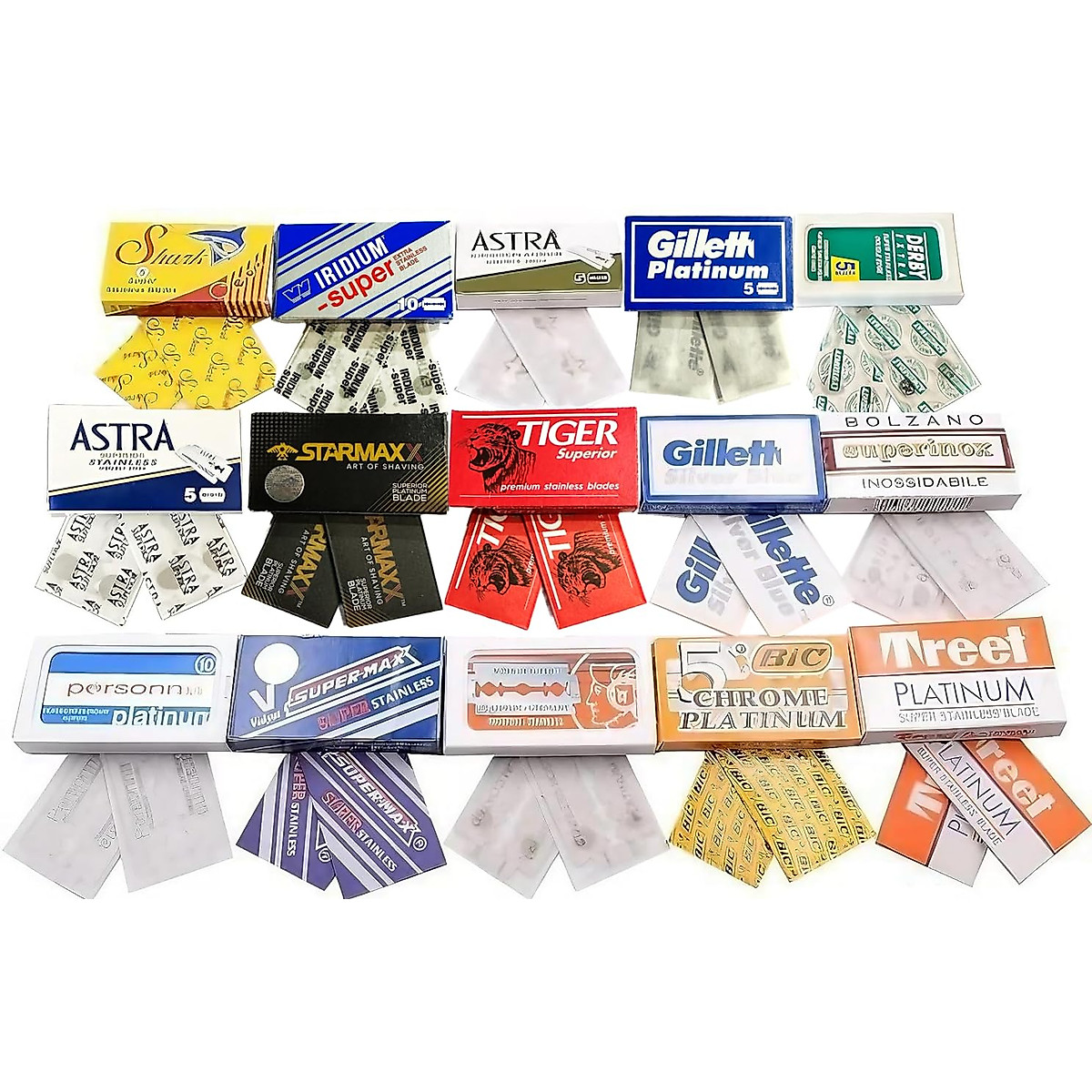 Razor Blades Club Double Edge Razor Blade Sample Pack (2x each)