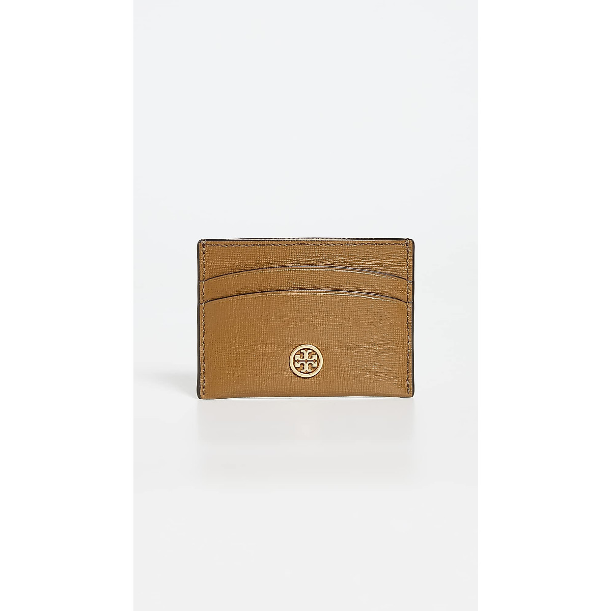 Tory Burch Women's Robinson Card Case, Gray Heron, Grey, One Size