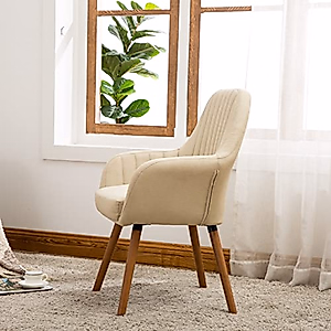Roundhill Furniture Tuchico Contemporary Fabric Accent Chair, Arm Rest, Tan