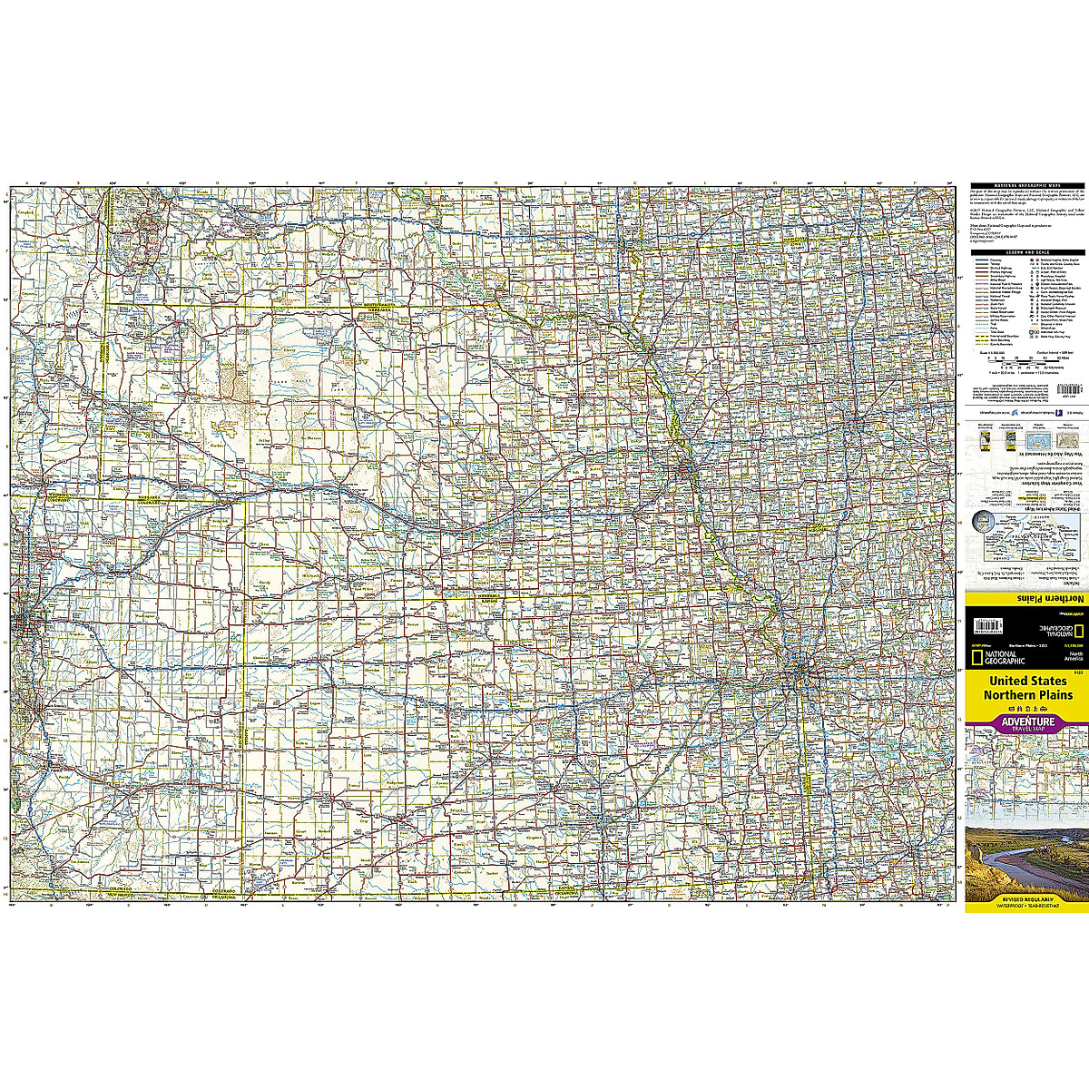 United States, Northern Plains Map (National Geographic Adventure Map, 3122)
