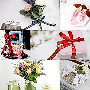 KCMYTONER Compatible for Brother P-Touch Ribbon Refills TZe-RW34 TZe-RN34 TZe-RE34 TZe-R234 Satin Ribbon Label 1/2" 12mm for Embellish Ribbon & Tape Printer PT-D215e PT-D210 D400 D600 H100, 4-Pack