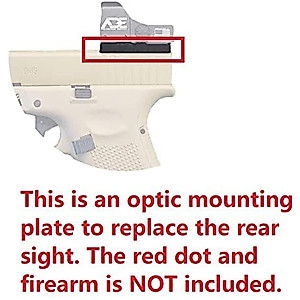 ADE Optic Mounting Plate for Glock(Non-MOS, Non-Aftermarket Slide), Taurus GX4,G3C, Canik TP9SF - Compatible with Holosun 407K&507K, Sig Romeo Zero,Shield RMS,ADE Spike/Nuwa, Swampfox Sentinel Red Dot