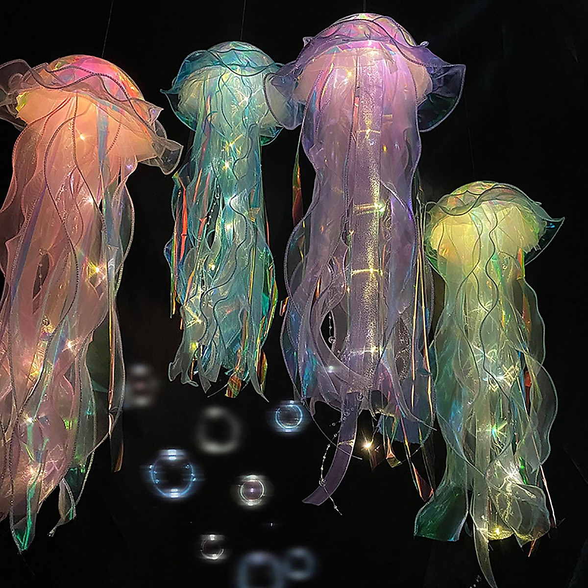 Bzdzmqm Hanging Jellyfish Lights for Bedroom, Jellyfish Lights, New Year&#039;s Eve Gadgets, Jellyfish Lantern Lamp Decoration New Year&#039;s Eve Gadgets, Decorations, Room Decor, Desk Gadgets
