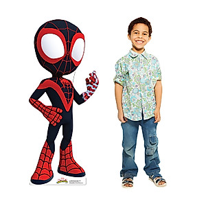 Cardboard People Miles Morales Spider-Man Life Size Cardboard Cutout Standup - Marvel's Spidey and His Amazing Friends (TV Series)