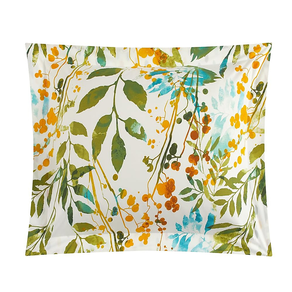 Chic Home Robin 3 Piece Duvet Cover Set Reversible Hand Painted Floral Print Design Bedding with Zipper Closure - Pillow Shams Included, Queen, Multi-Color